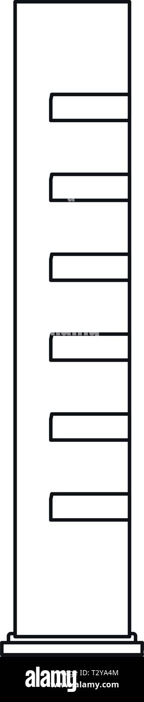 futuristic building modern on white background vector illustration ...