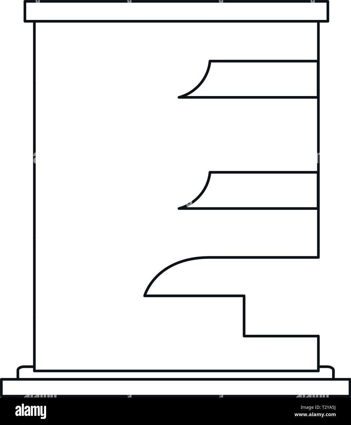 futuristic building modern on white background vector illustration ...