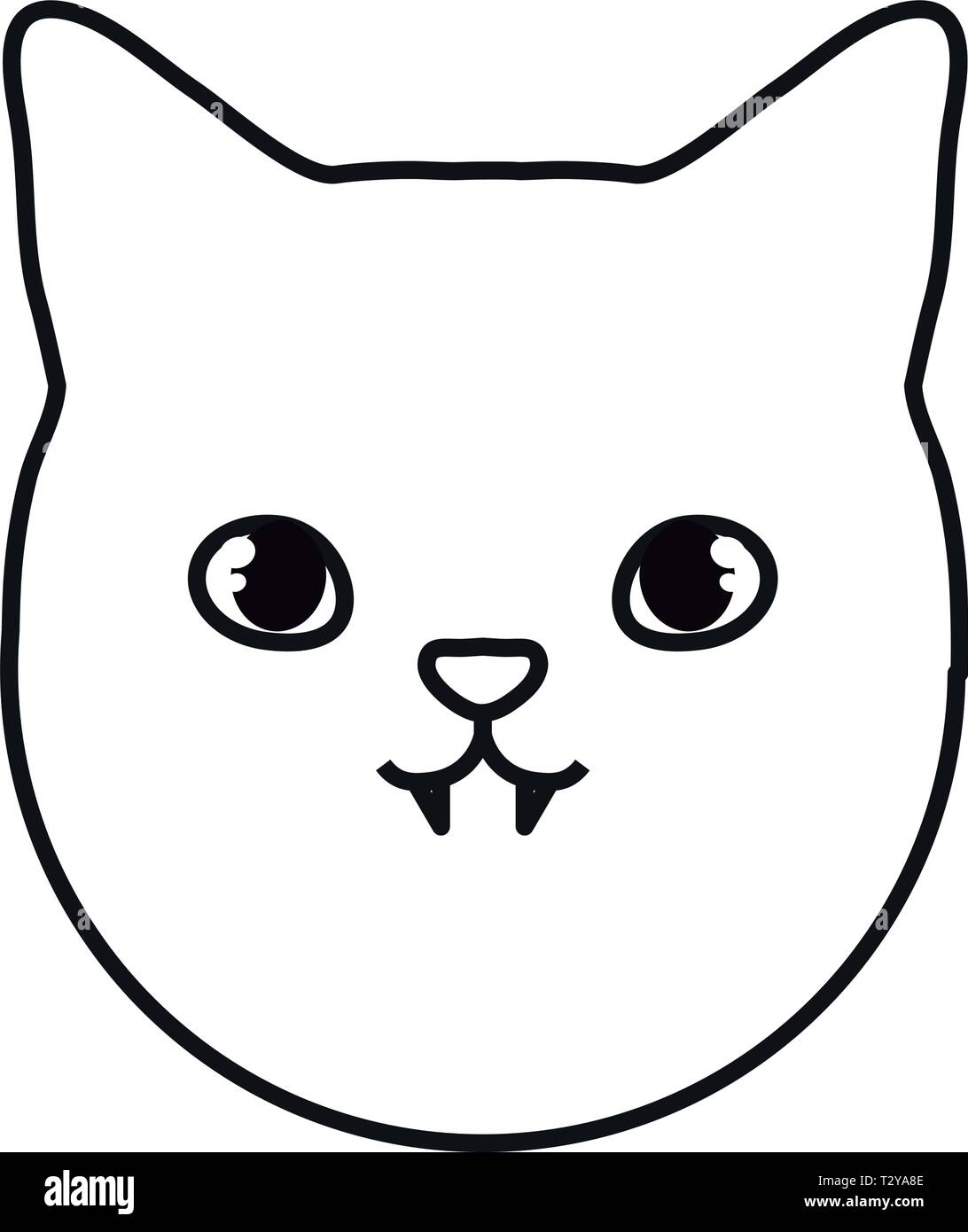 cat icon over white background, vector illustration Stock Vector Image ...