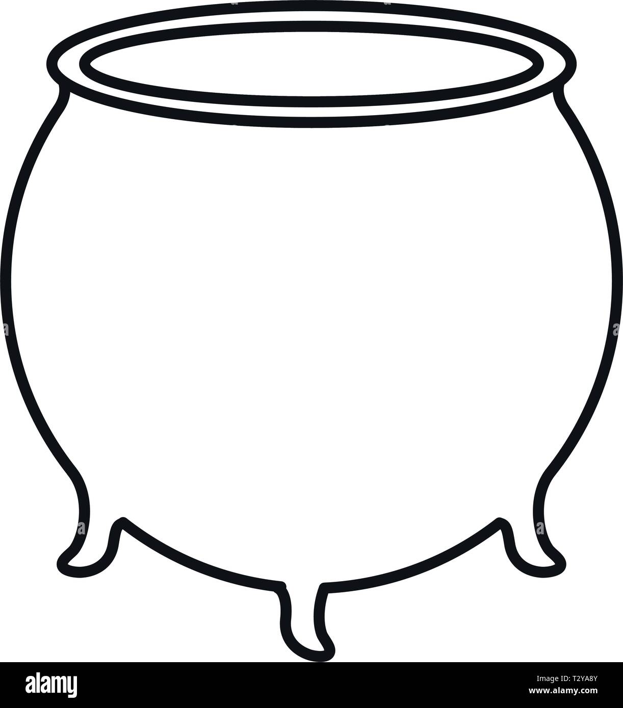 potion pot icon over white background, vector illustration Stock Vector ...