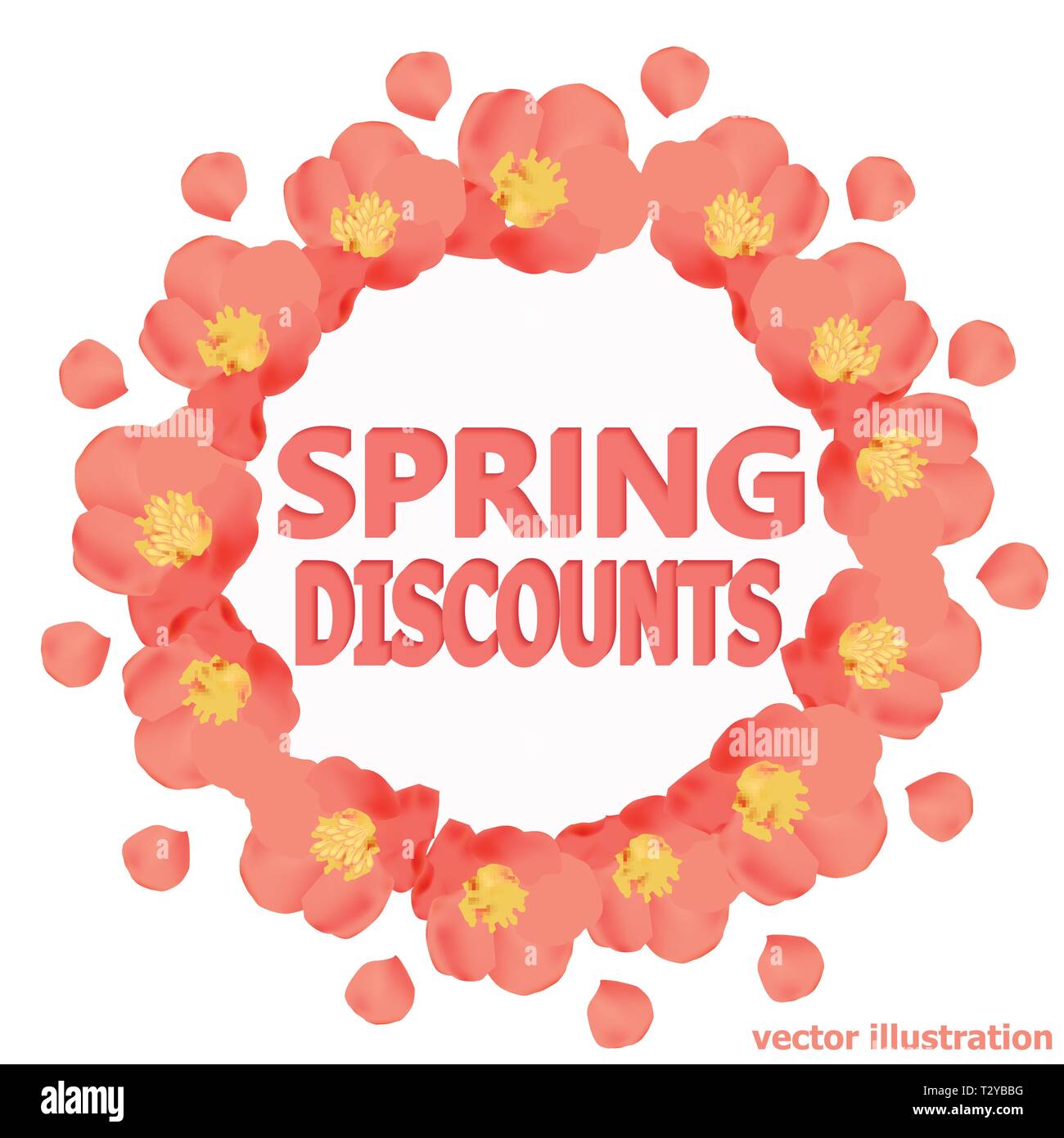 Bright spring discounts background. Background with beautiful colorful ...