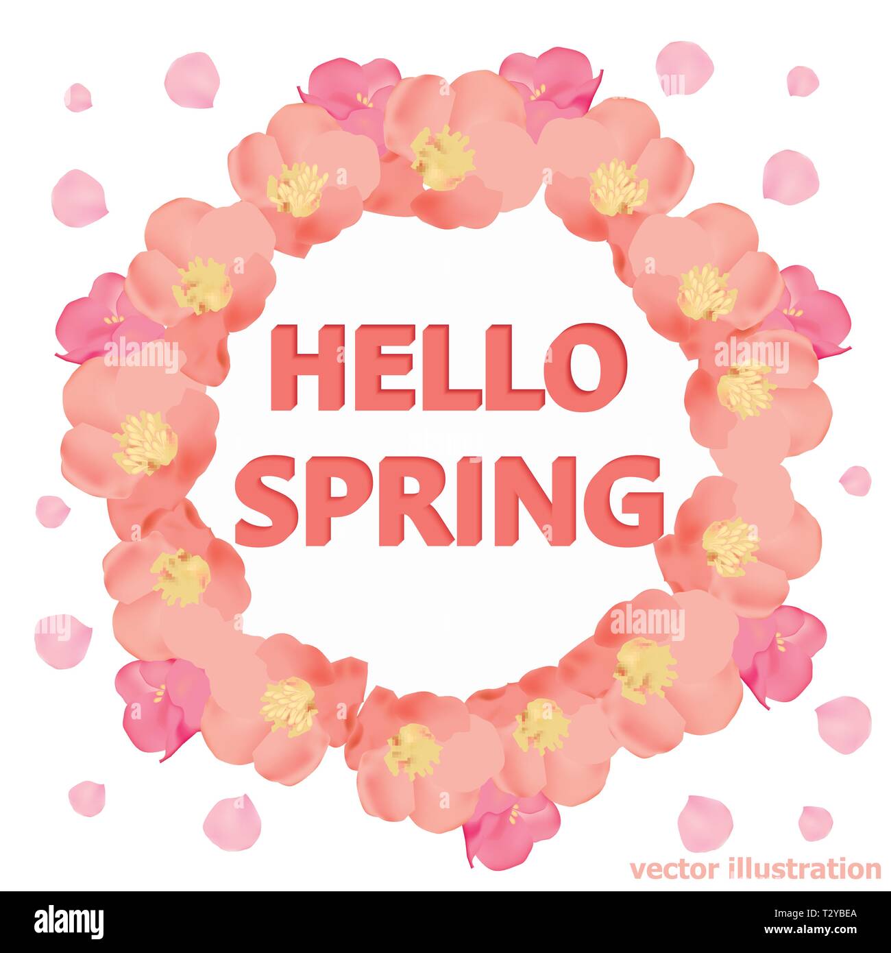 Bright hello spring background. Background with beautiful colorful ...