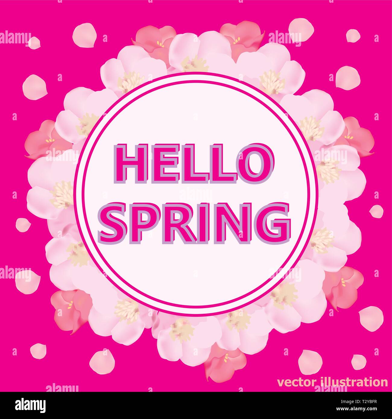 Bright hello spring background. Background with beautiful colorful ...