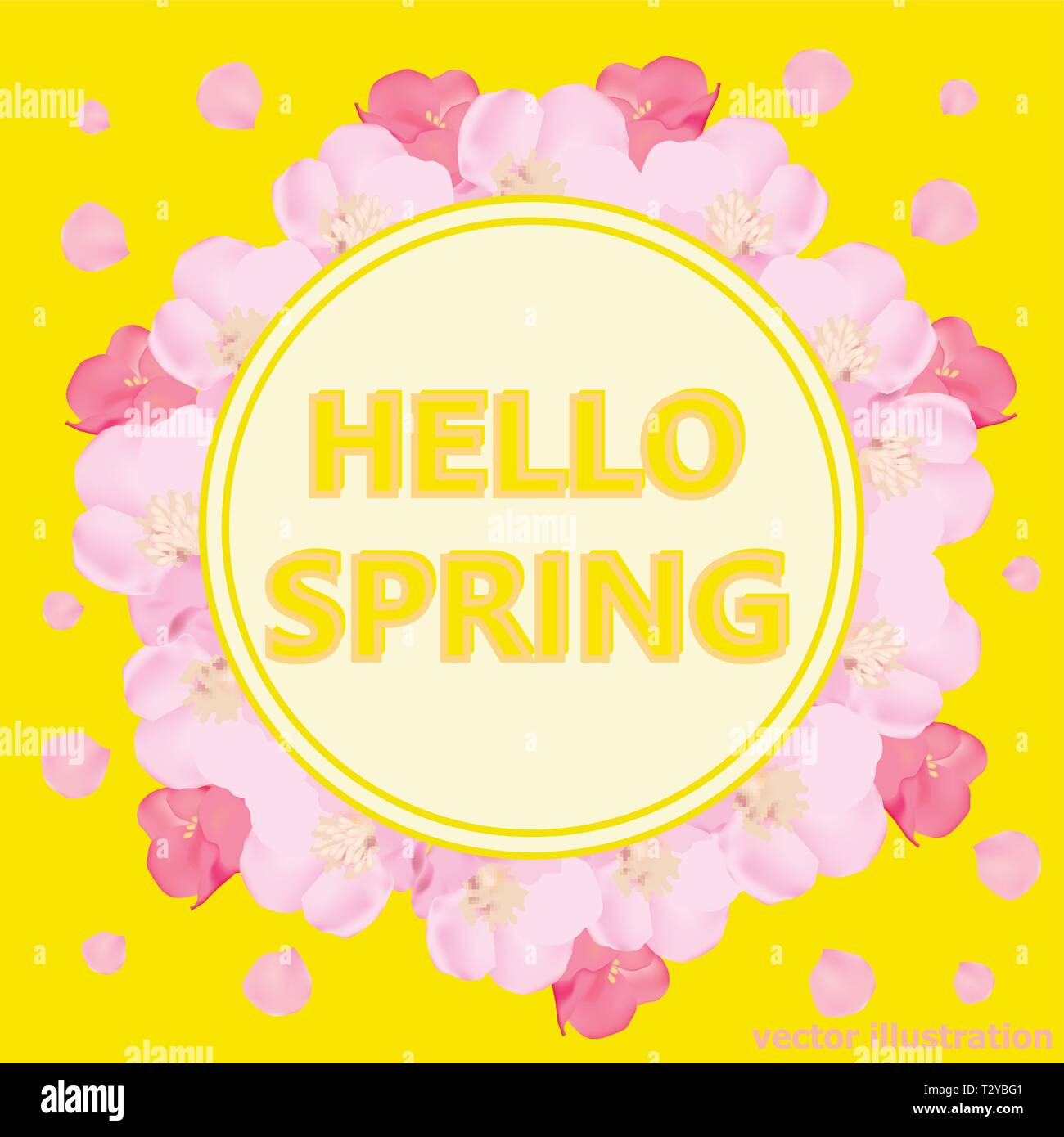 Bright hello spring background. Background with beautiful colorful ...