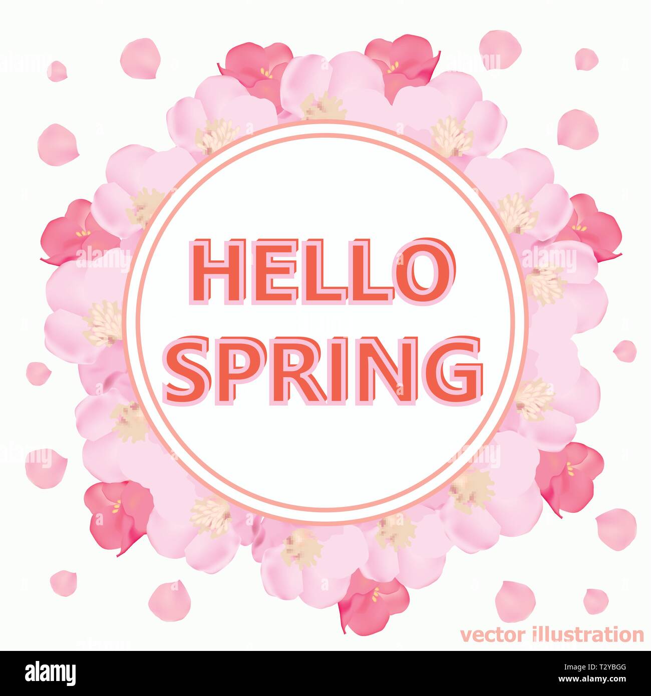 Bright hello spring background. Background with beautiful colorful ...
