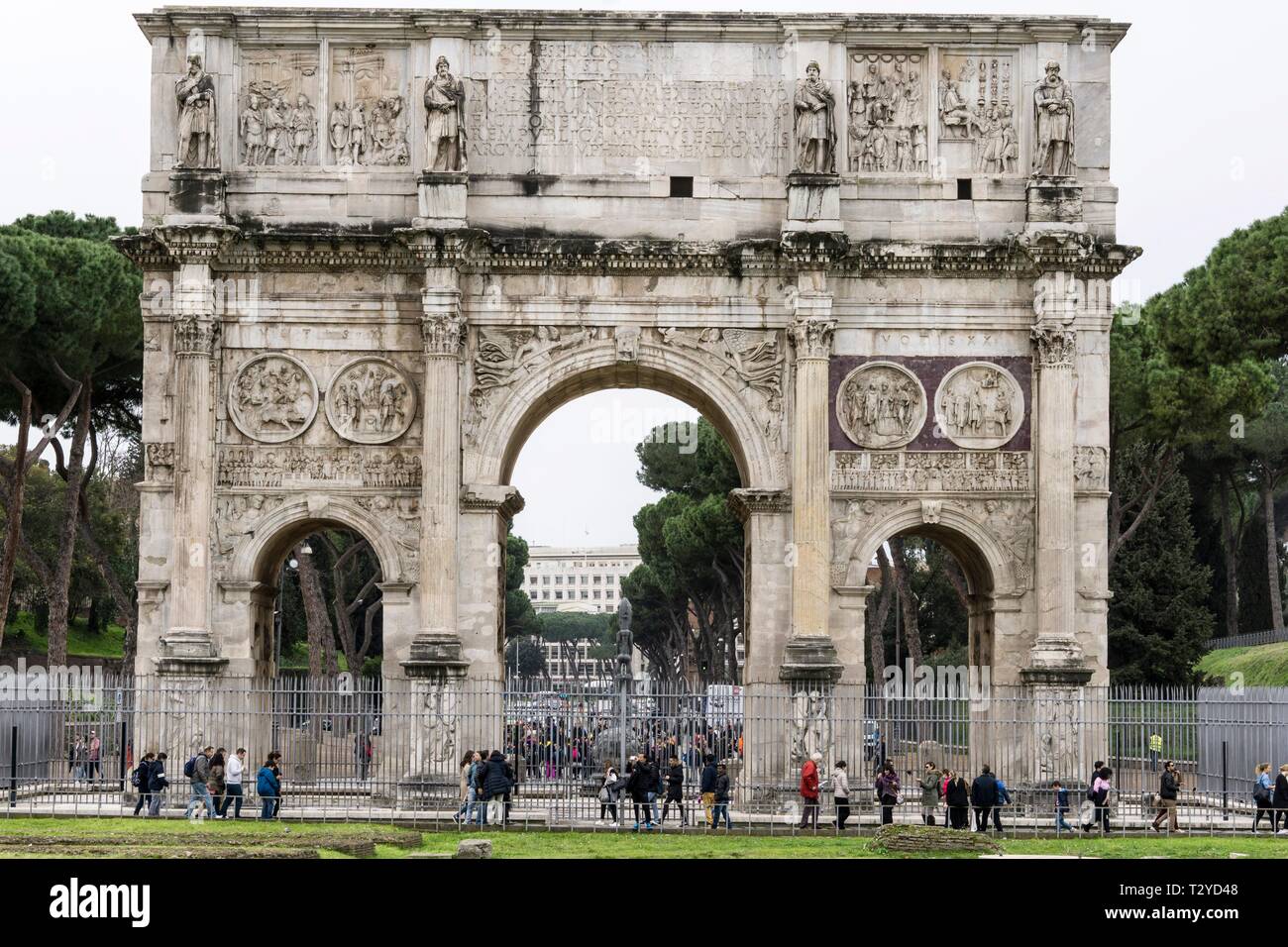 Arch of Constantine (AD 315) in Rome ,Italy Stock Photo - Alamy