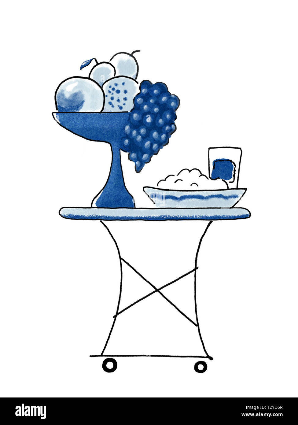 Tea trolley hi-res stock photography and images - Alamy