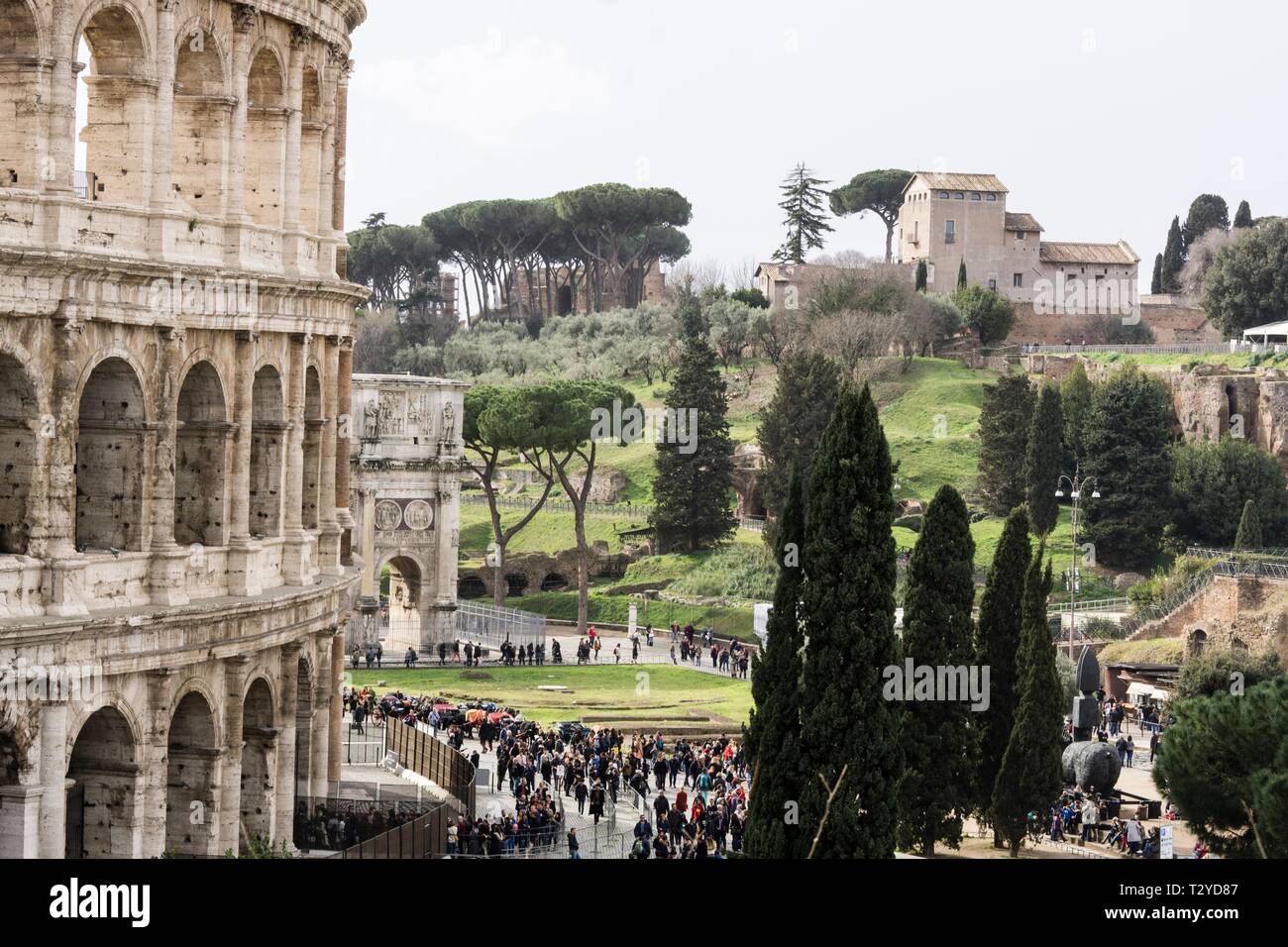 The Colosseum (70-80 AD) in Rome, Italy Stock Photo - Alamy