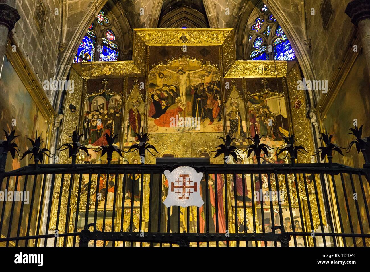 The Cathedral of the Holy Cross and Saint Eulalia (1420), Barcelona ...