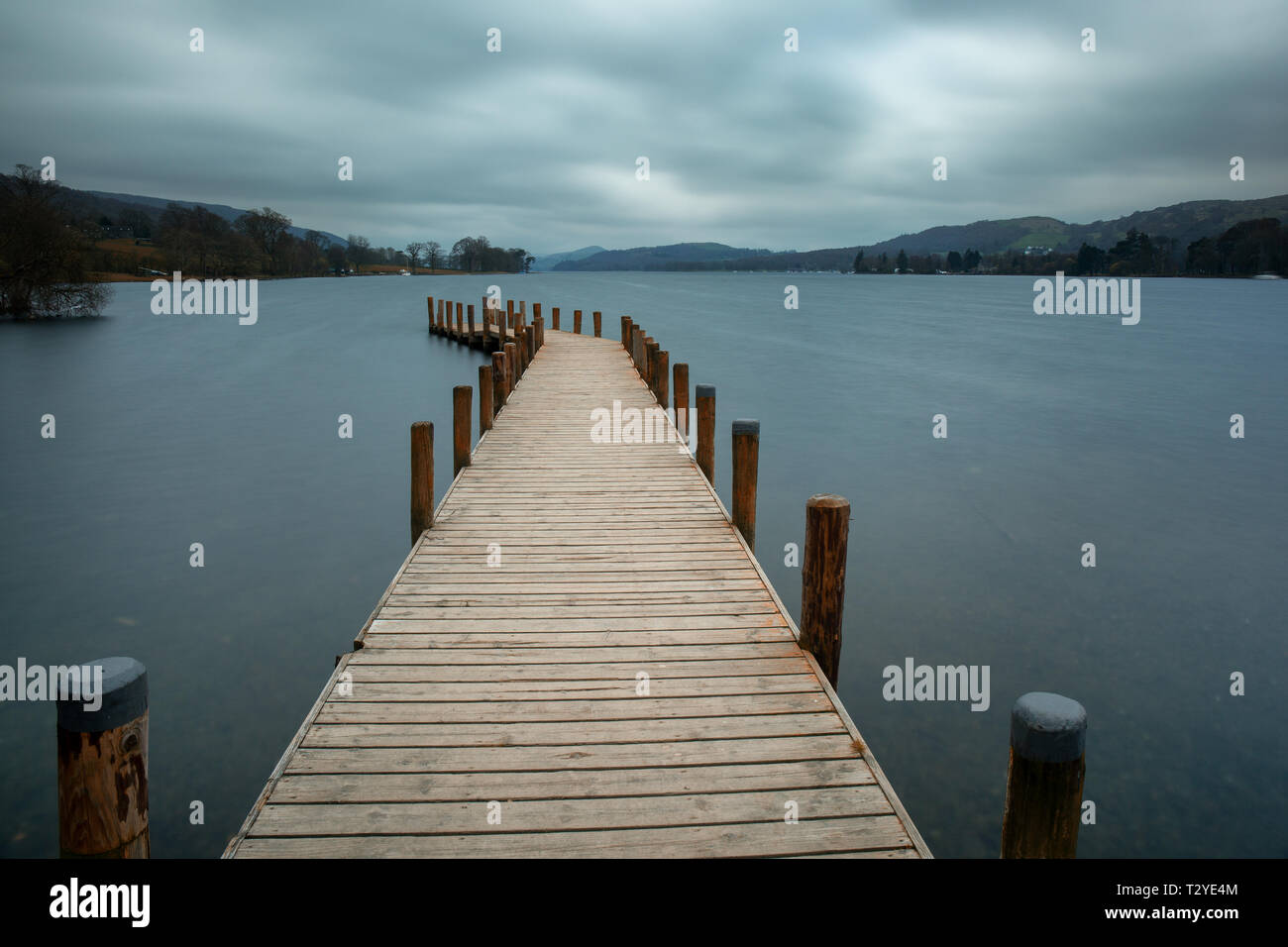 The Monk Coniston Jetty at the northern tip of Coniston Water is a ...