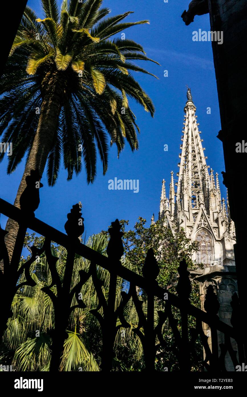 The Cathedral of the Holy Cross and Saint Eulalia (1420), Barcelona ...