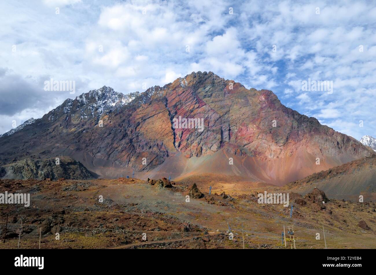 Mountain range, Chile Stock Photo - Alamy