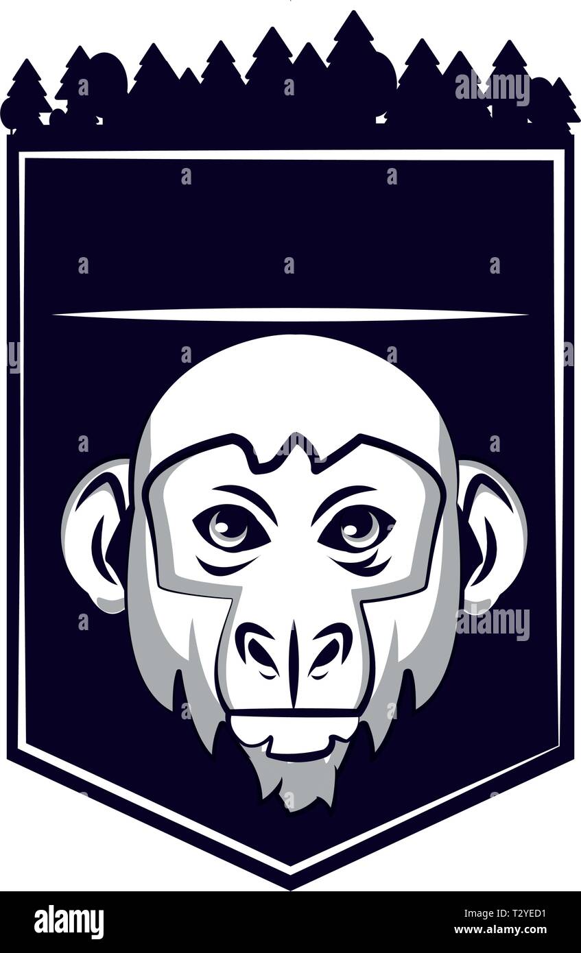 Monkey face cool sketch Stock Vector Image & Art - Alamy
