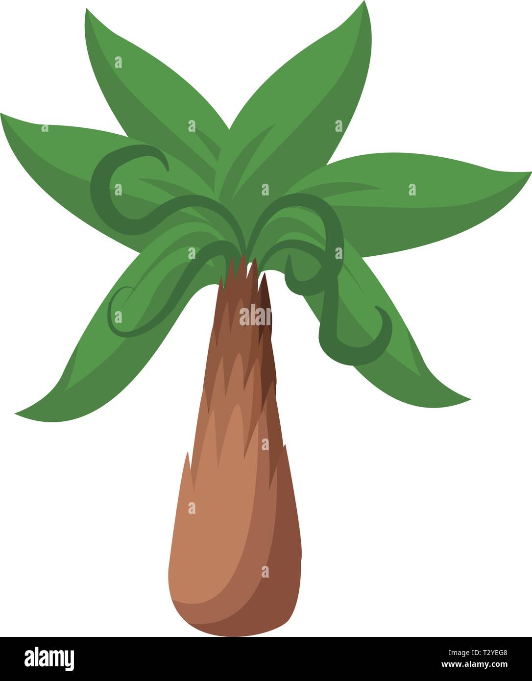 Tree palm cartoon Stock Vector Image & Art - Alamy