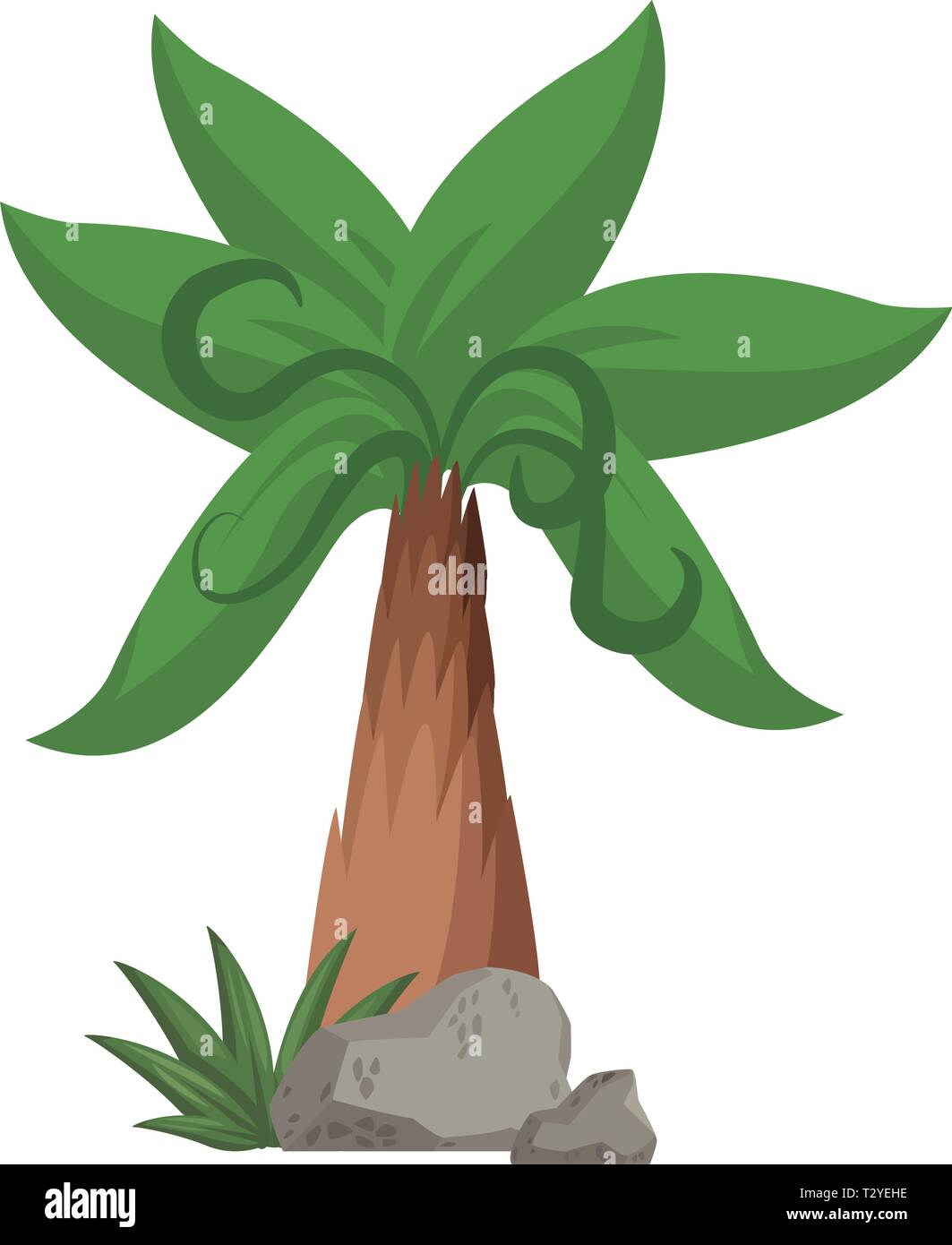 Tree palm cartoon Stock Vector Image & Art - Alamy