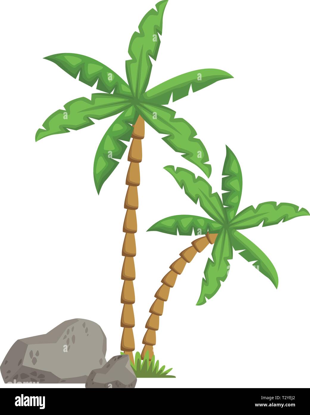 Tree palms cartoon Stock Vector Image & Art - Alamy