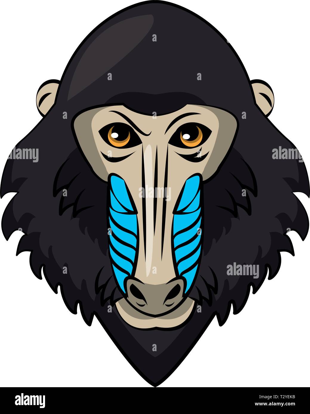 Mandrill face cool sketch Stock Vector Image & Art - Alamy