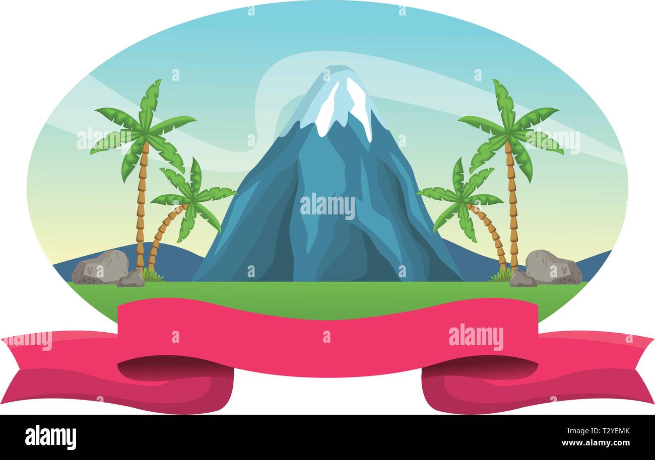 Vulcano mountains Stock Vector Images - Alamy