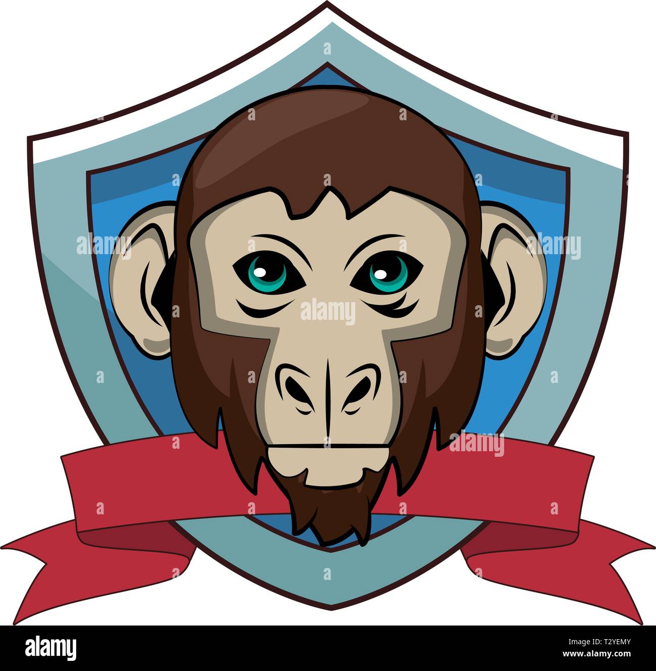 Monkey face cool sketch Stock Vector Image & Art - Alamy