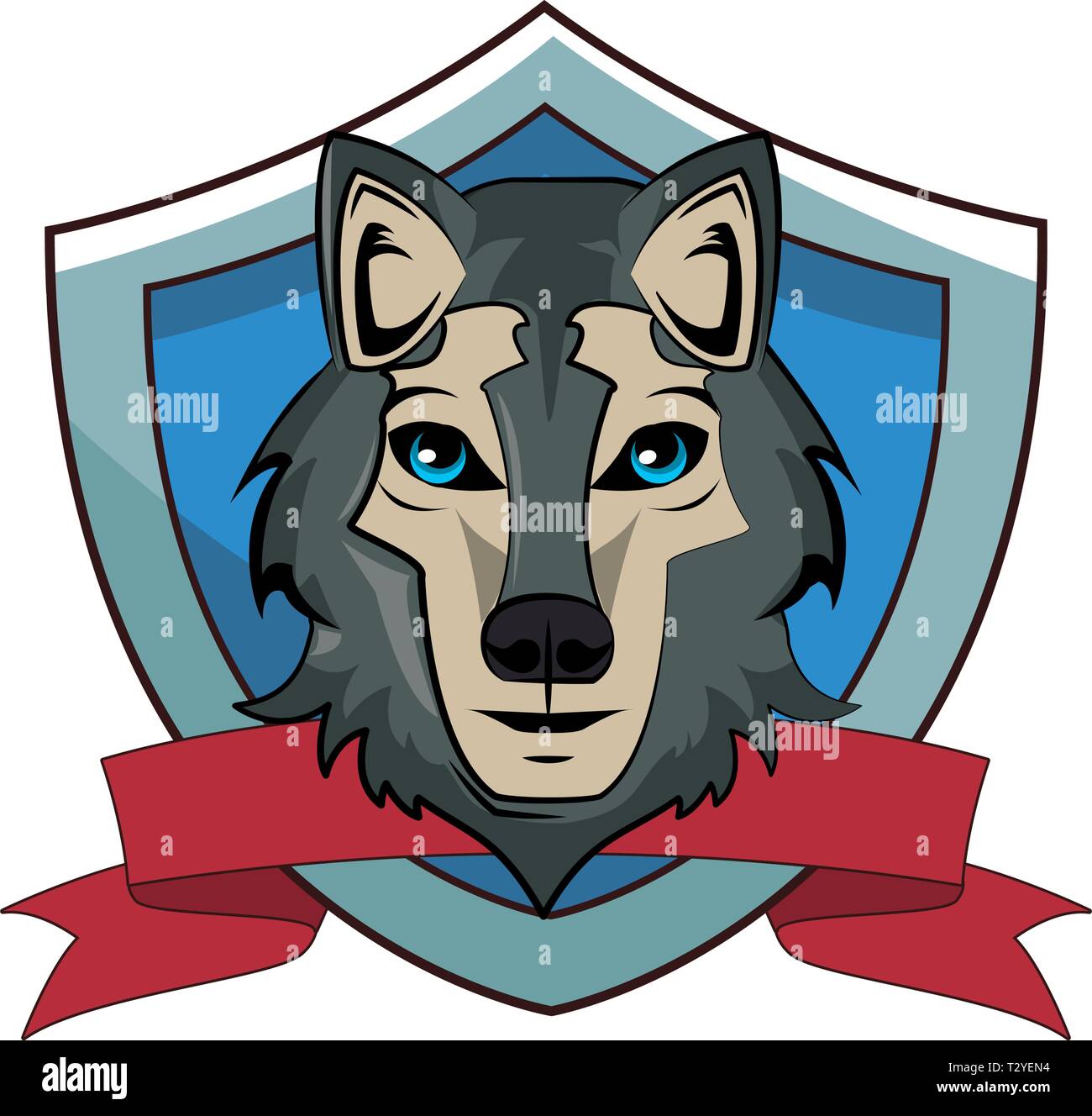Wolf face cool sketch Stock Vector Image & Art - Alamy