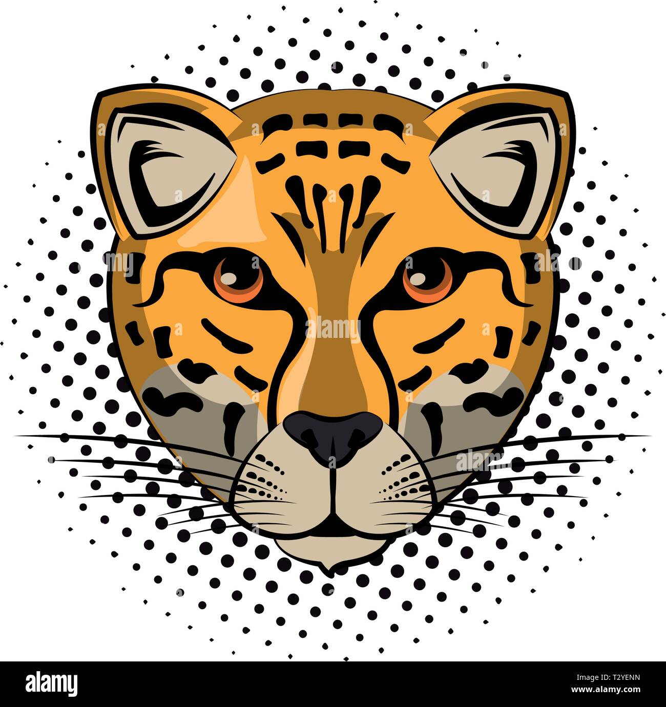 Leopard face cool sketch Stock Vector Image & Art - Alamy