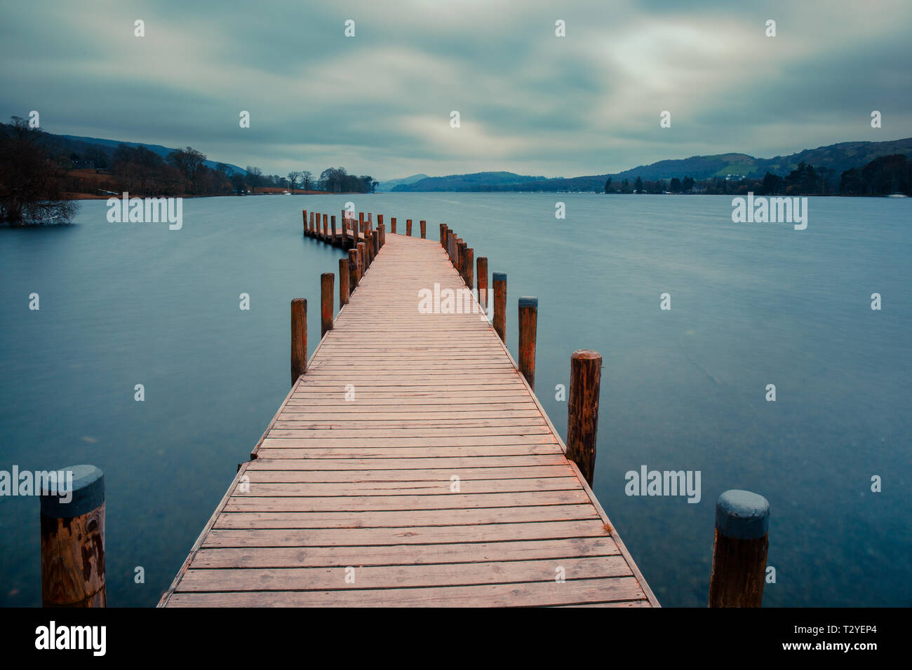 The Monk Coniston Jetty at the northern tip of Coniston Water is a ...