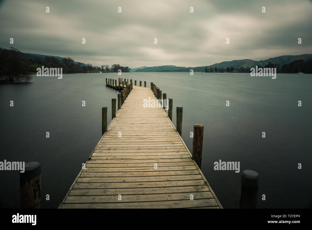 The Monk Coniston Jetty at the northern tip of Coniston Water is a ...