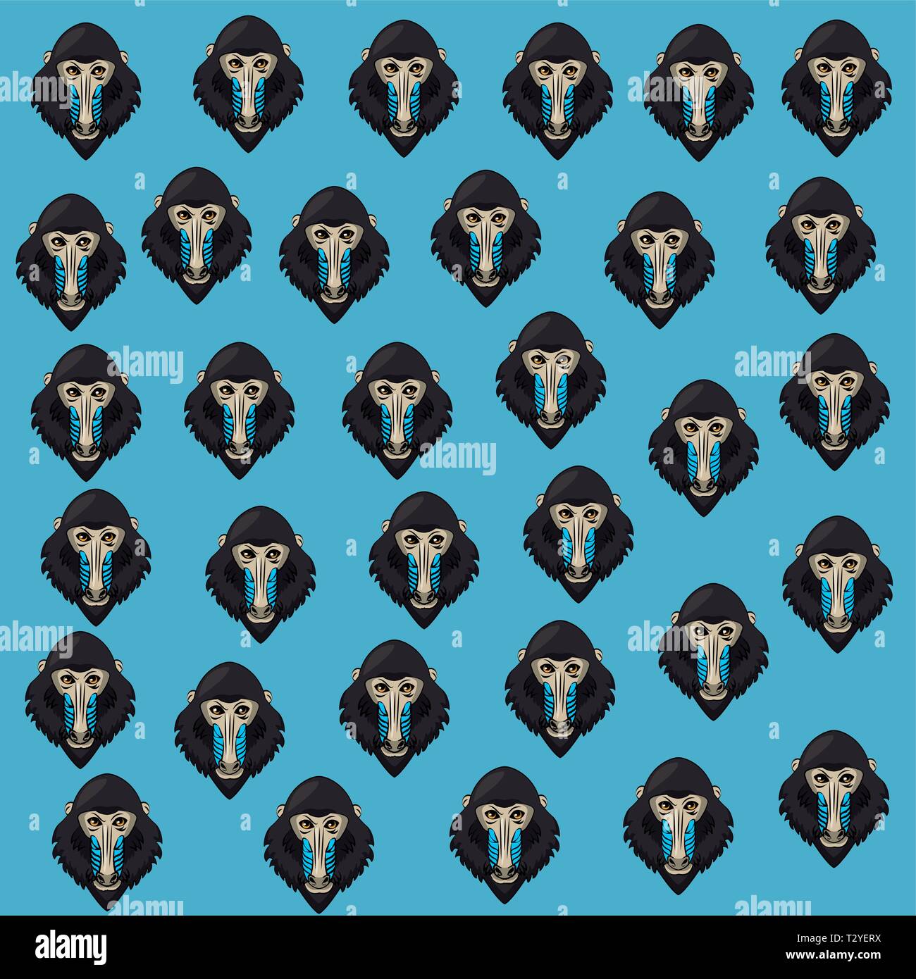 Mandrill face cool sketch Stock Vector Image & Art - Alamy