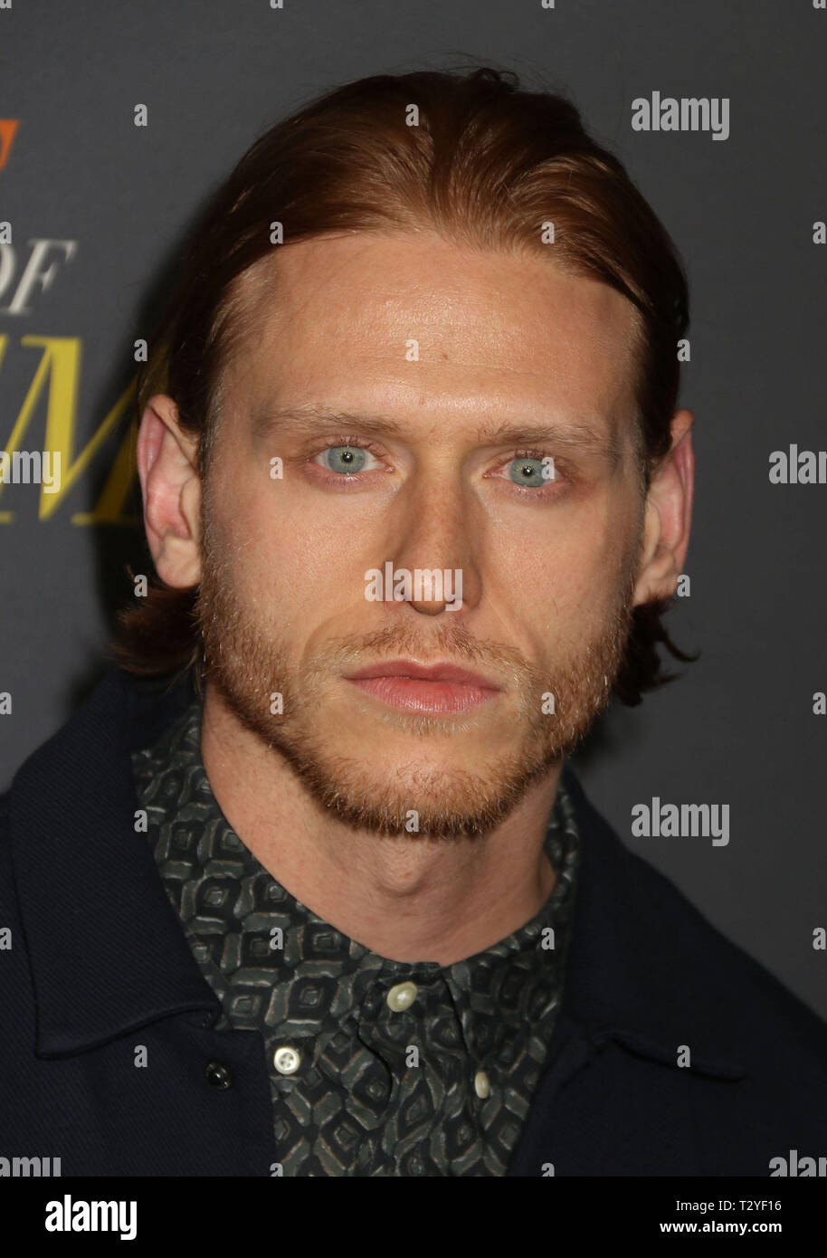 April 4, 2019 - New York City, New York, U.S. - Actor NICHOLAS LOGAN ...