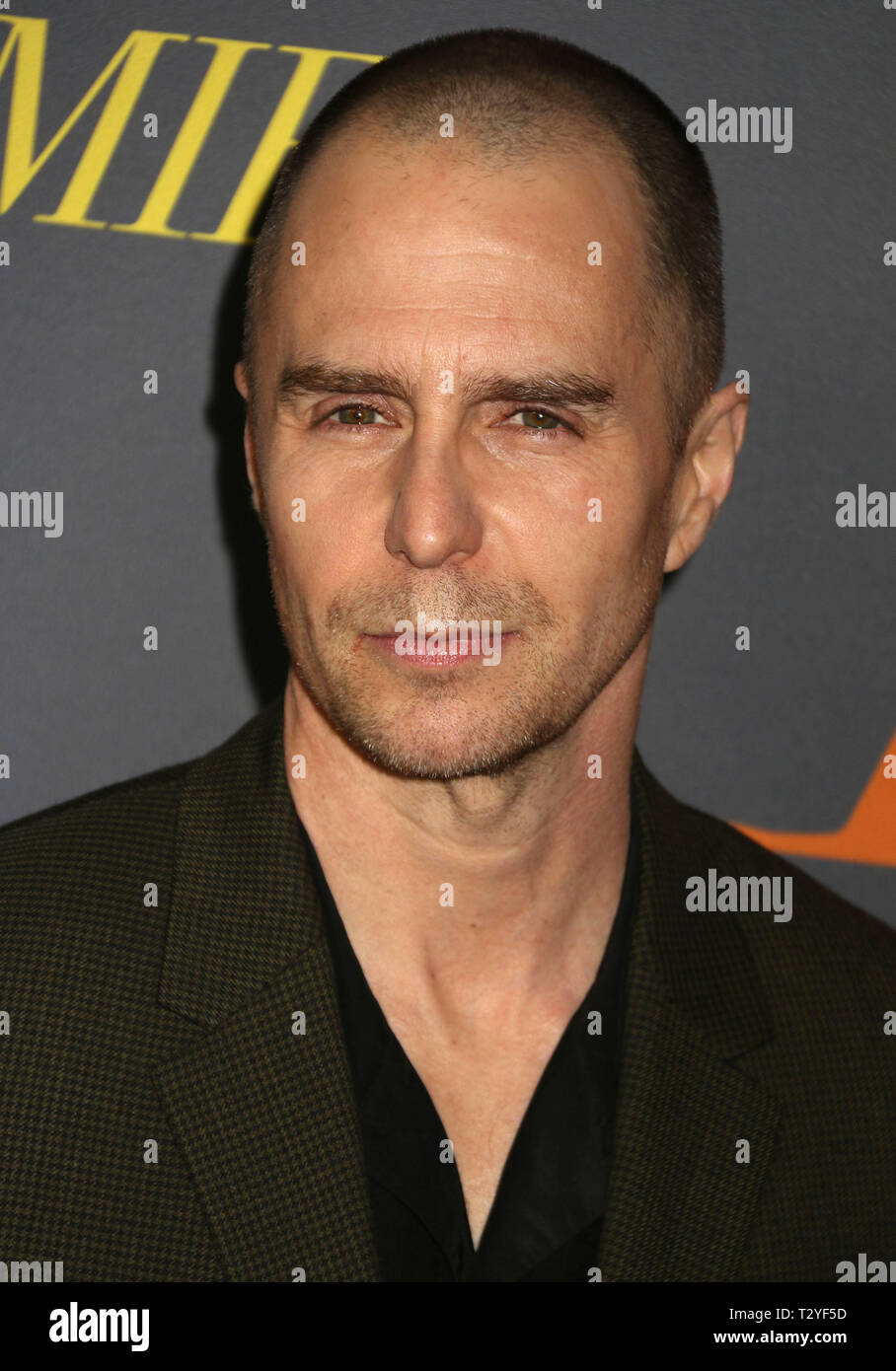 April 4, 2019 - New York City, New York, U.S. - Actors SAM ROCKWELL ...