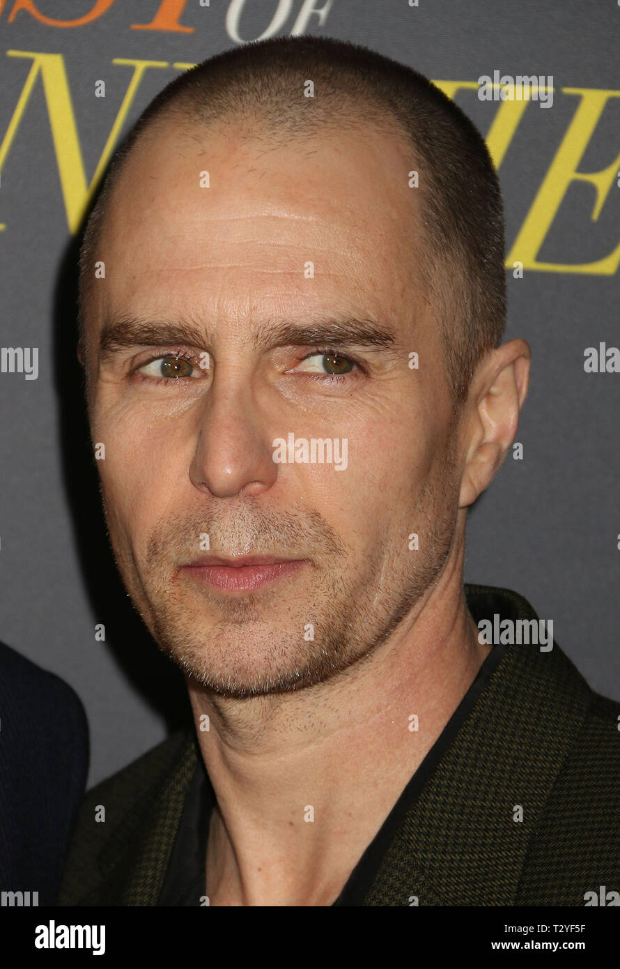 April 4, 2019 - New York City, New York, U.S. - Actor SAM ROCKWELL ...