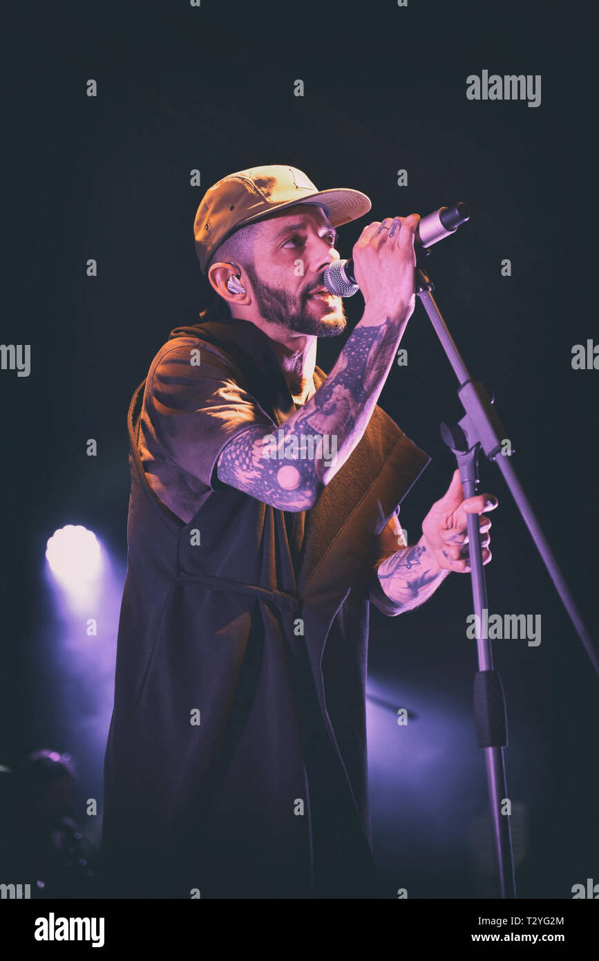 Naples, Italy. 04th Apr, 2019. Francesco Tarducci Italian singer, aka ...
