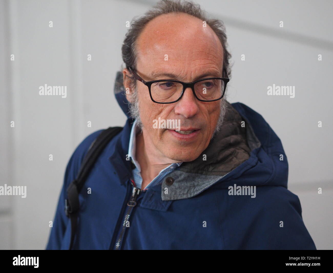 Verona, Italy - January 19, 2019: Moto gp commentator and Journalist ...