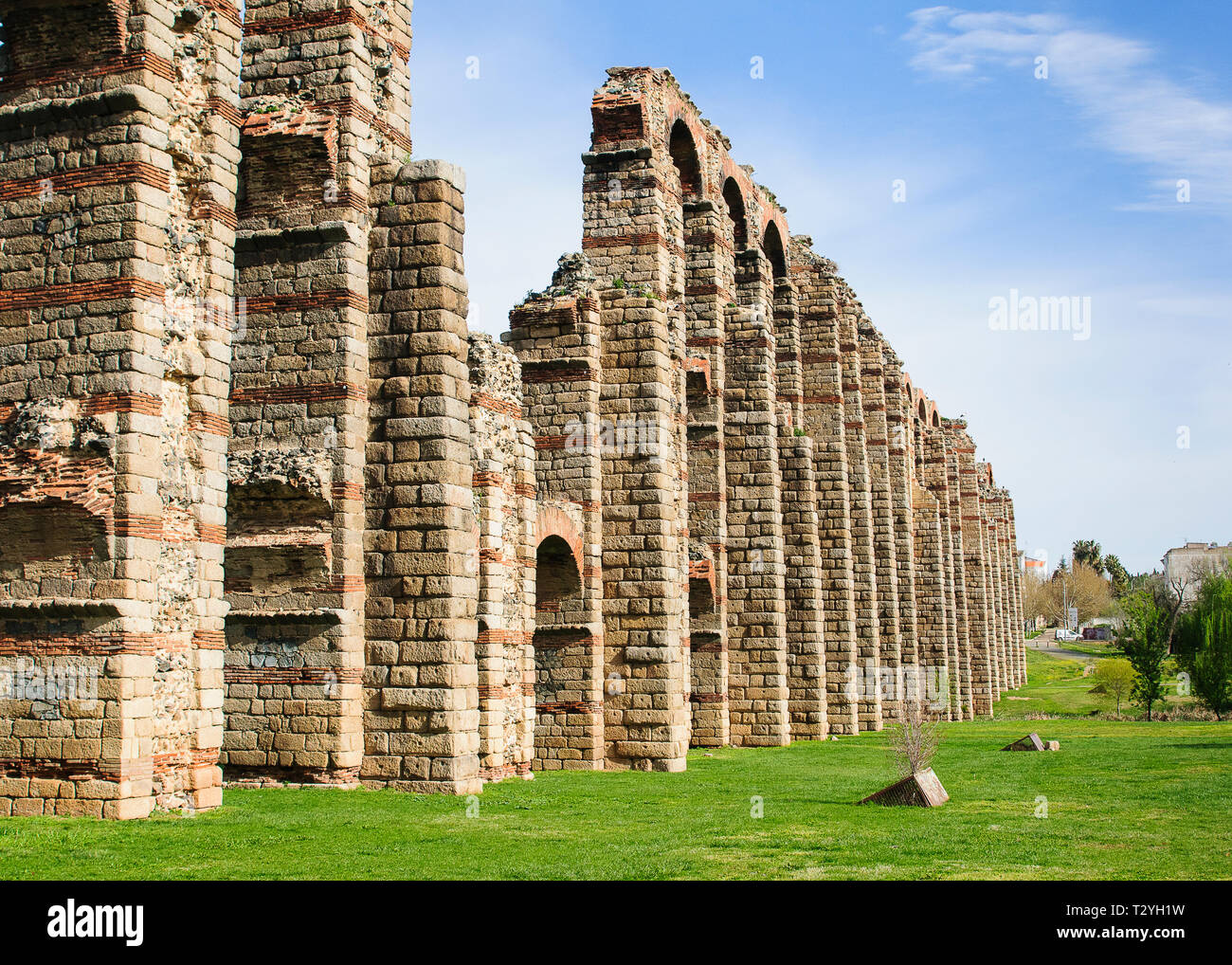 Miracles aqueduct. Built in the first century AD. It has a length of ...