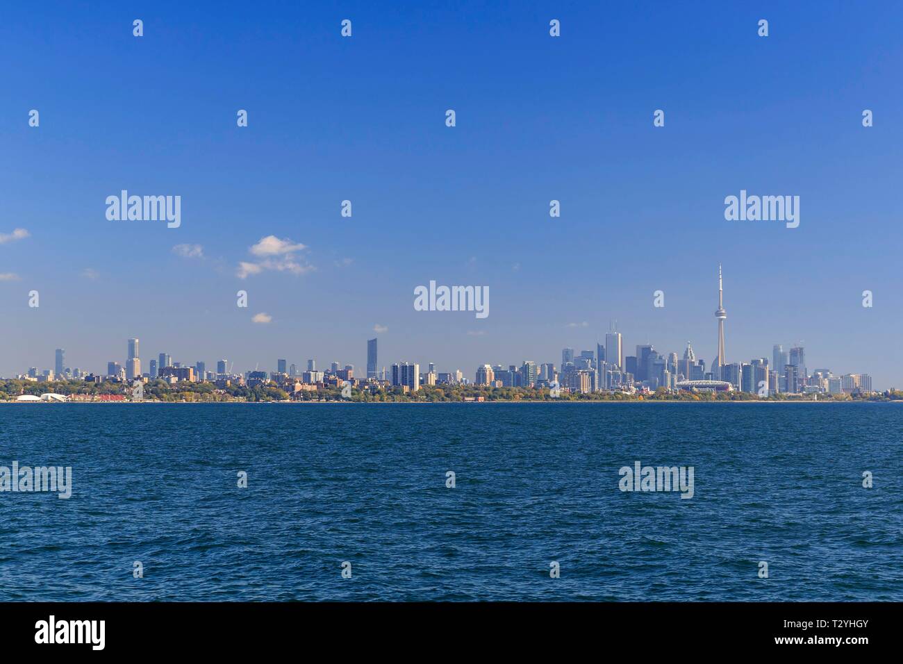 Skyline at Lake Ontario, Toronto, Ontario, Canada Stock Photo - Alamy