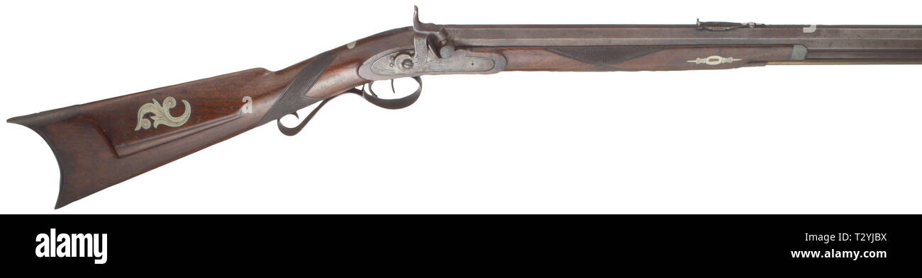 Civil long arms, flintlock and caplock, caplock target rifle, J. Cooper ...