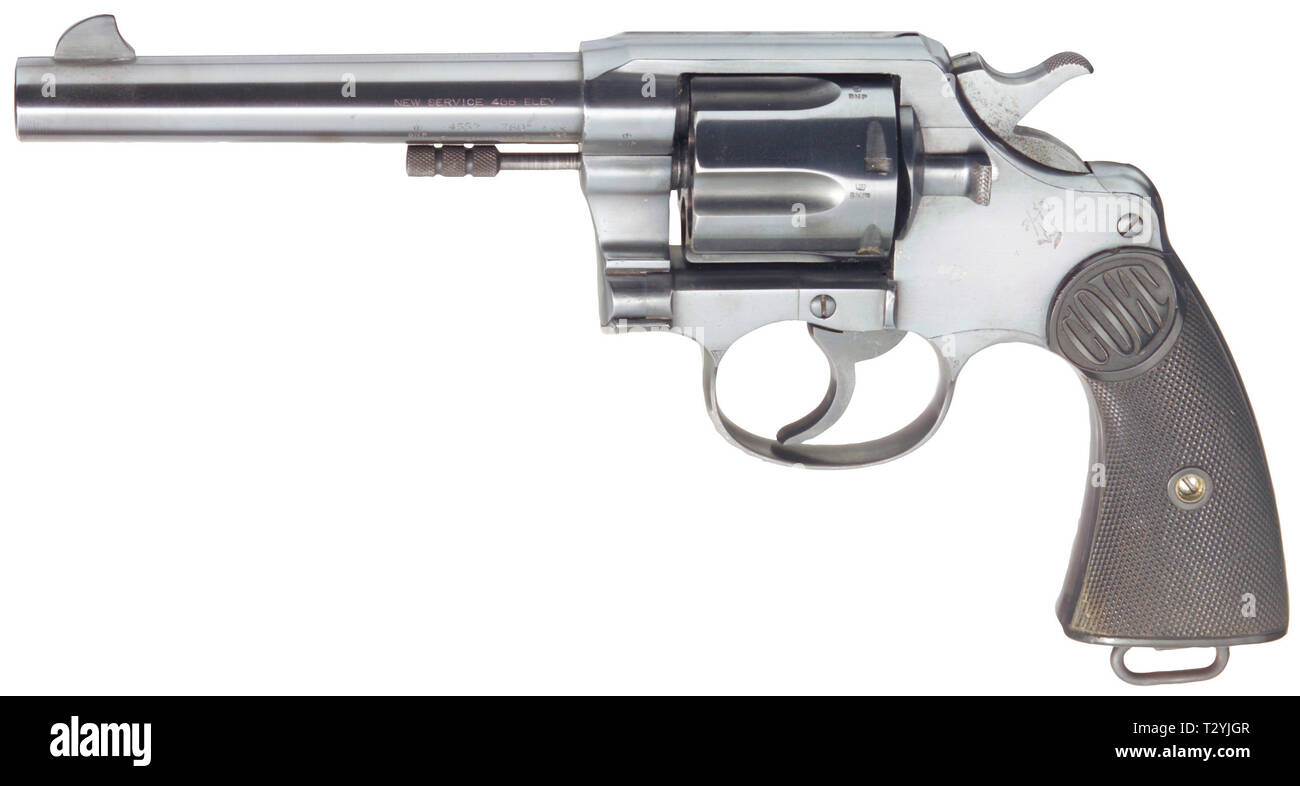 Small arms, revolver, Colt New Service, caliber .455, Additional-Rights ...