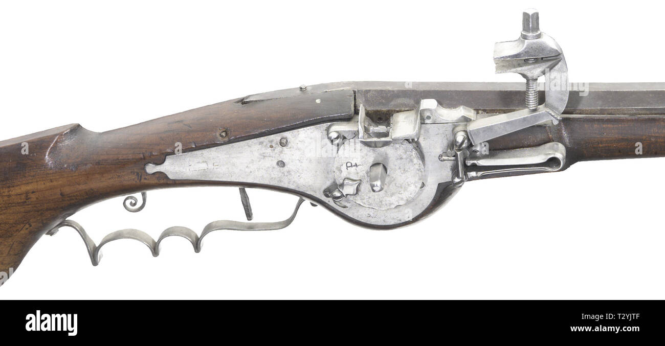 SERVICE WEAPONS, military wheellock sniper rifle, Dutch or German ...