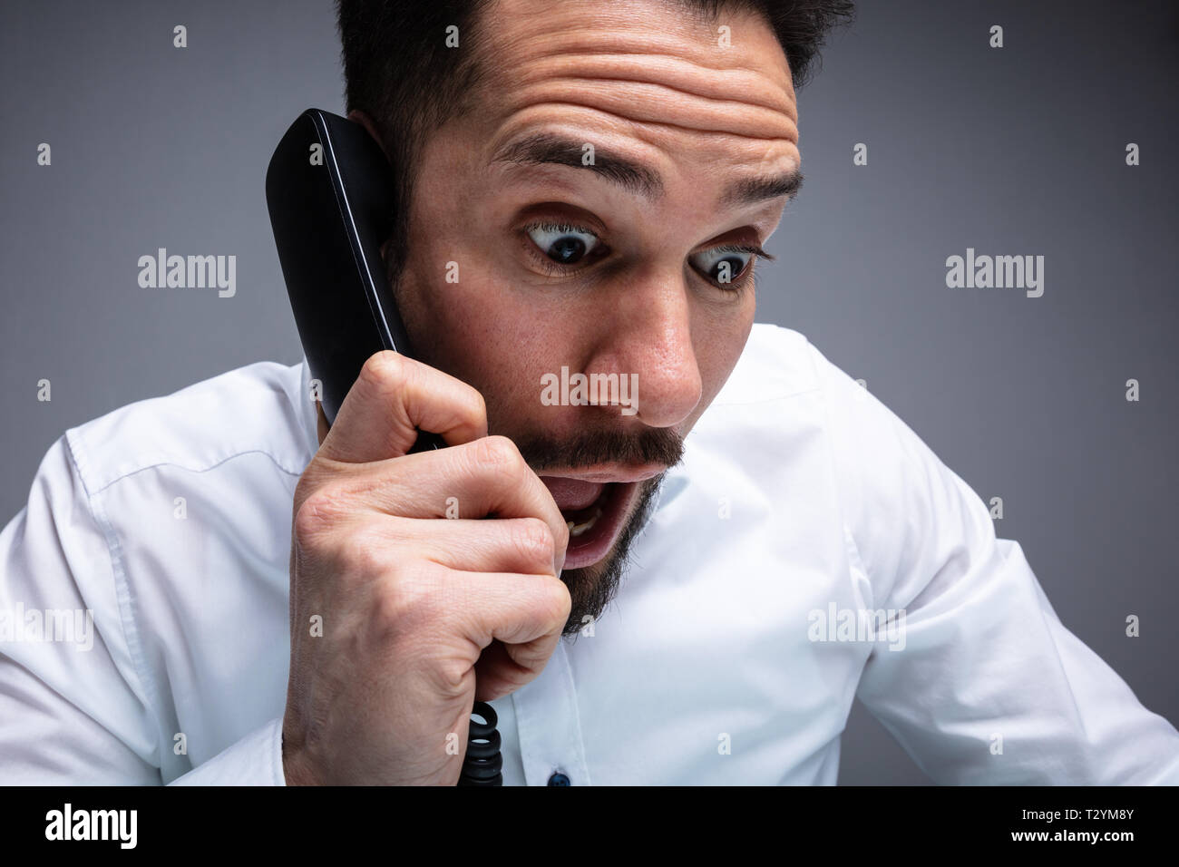 Frustrated human phone hi-res stock photography and images - Alamy