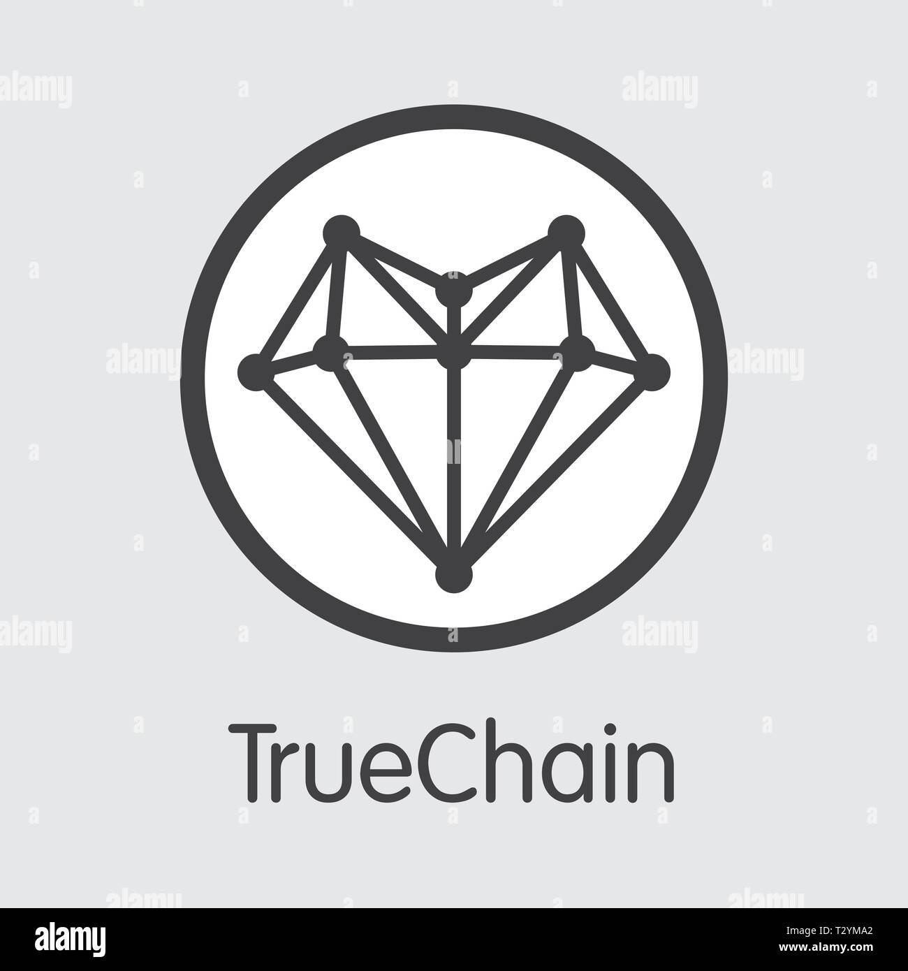 TPAY - Truechain. The Logo of Money or Market Emblem Stock Vector Image ...