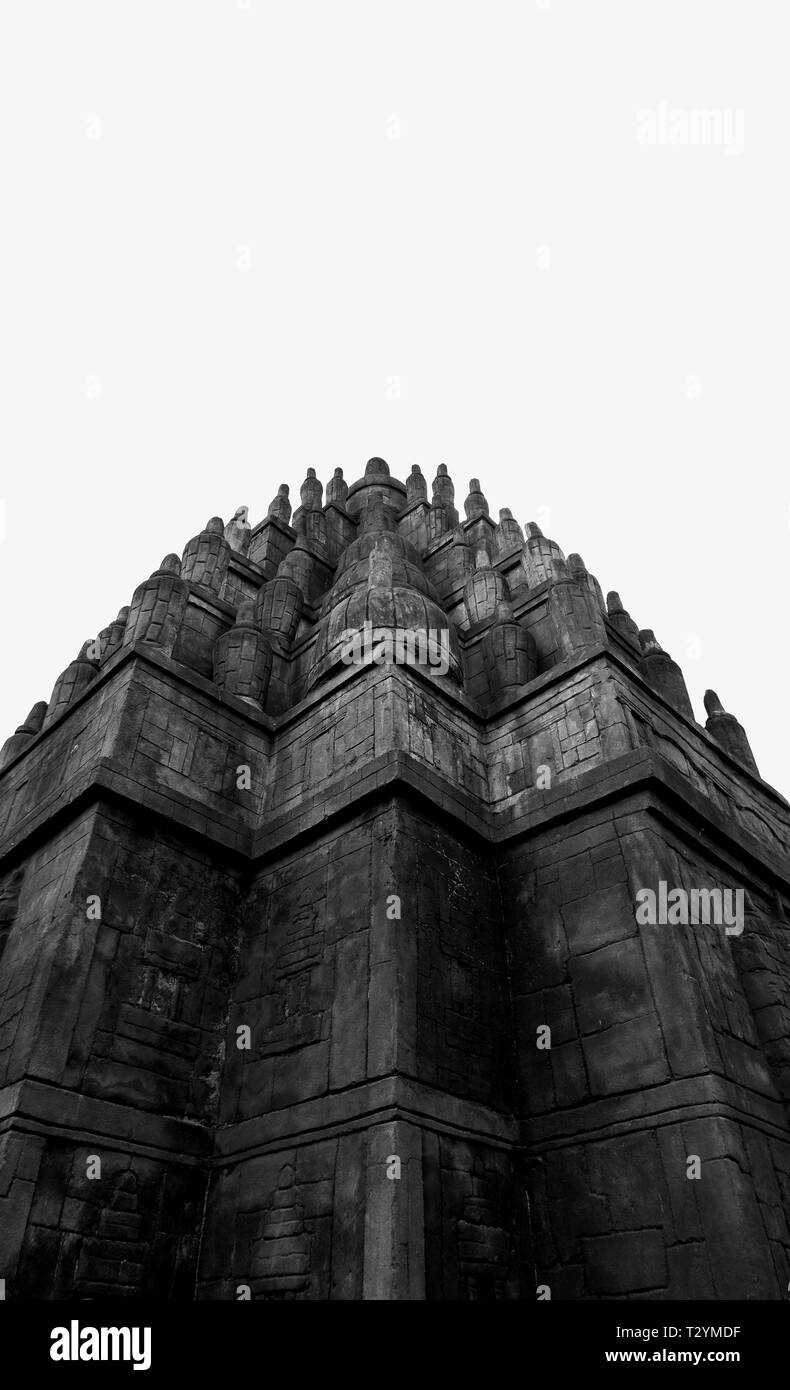 Ancient monument background black Black and White Stock Photos & Images ...