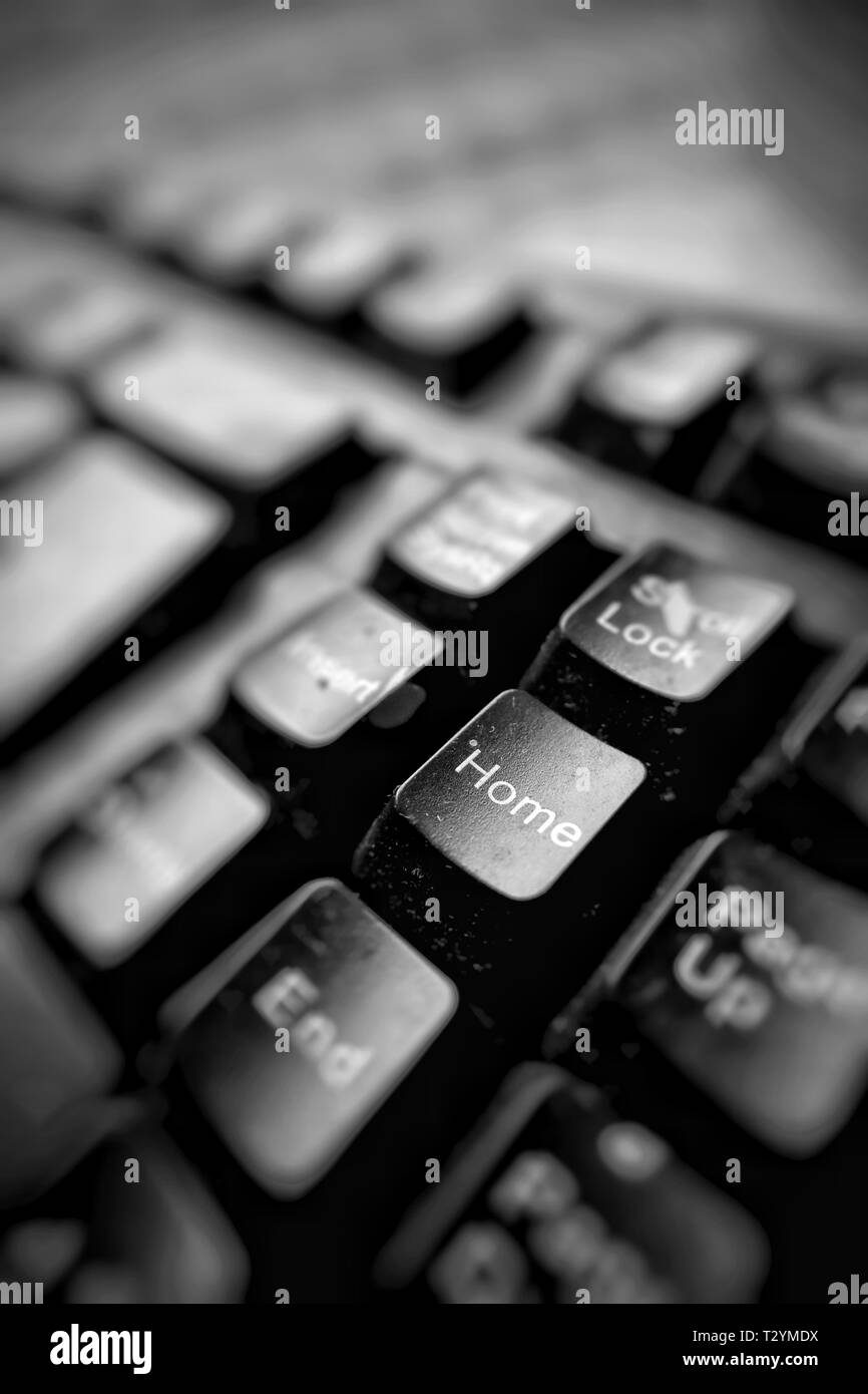 Home button Black and White Stock Photos & Images - Alamy