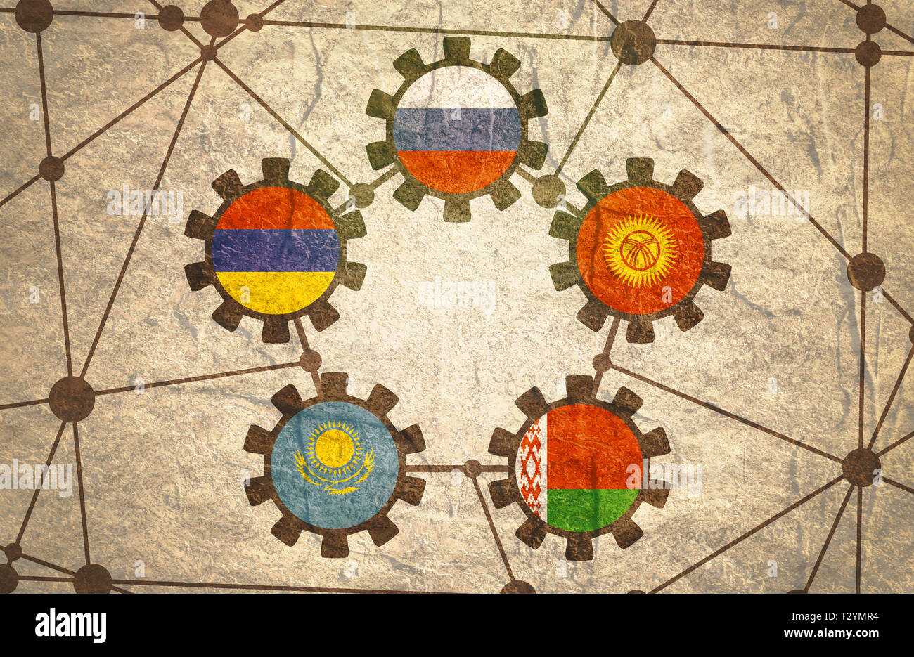 Eurasian economic union flag hi-res stock photography and images - Alamy