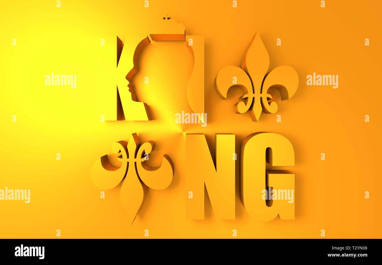 King logo. Royal luxury emblem. Face and crown icon. Business fantasy ...