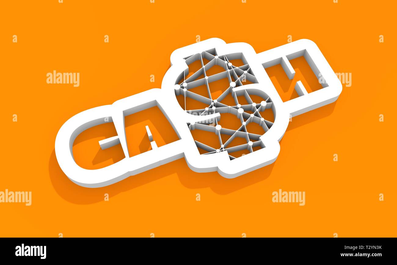 Cash text. Relative for retail business. S letter as dollar sign. 3D ...