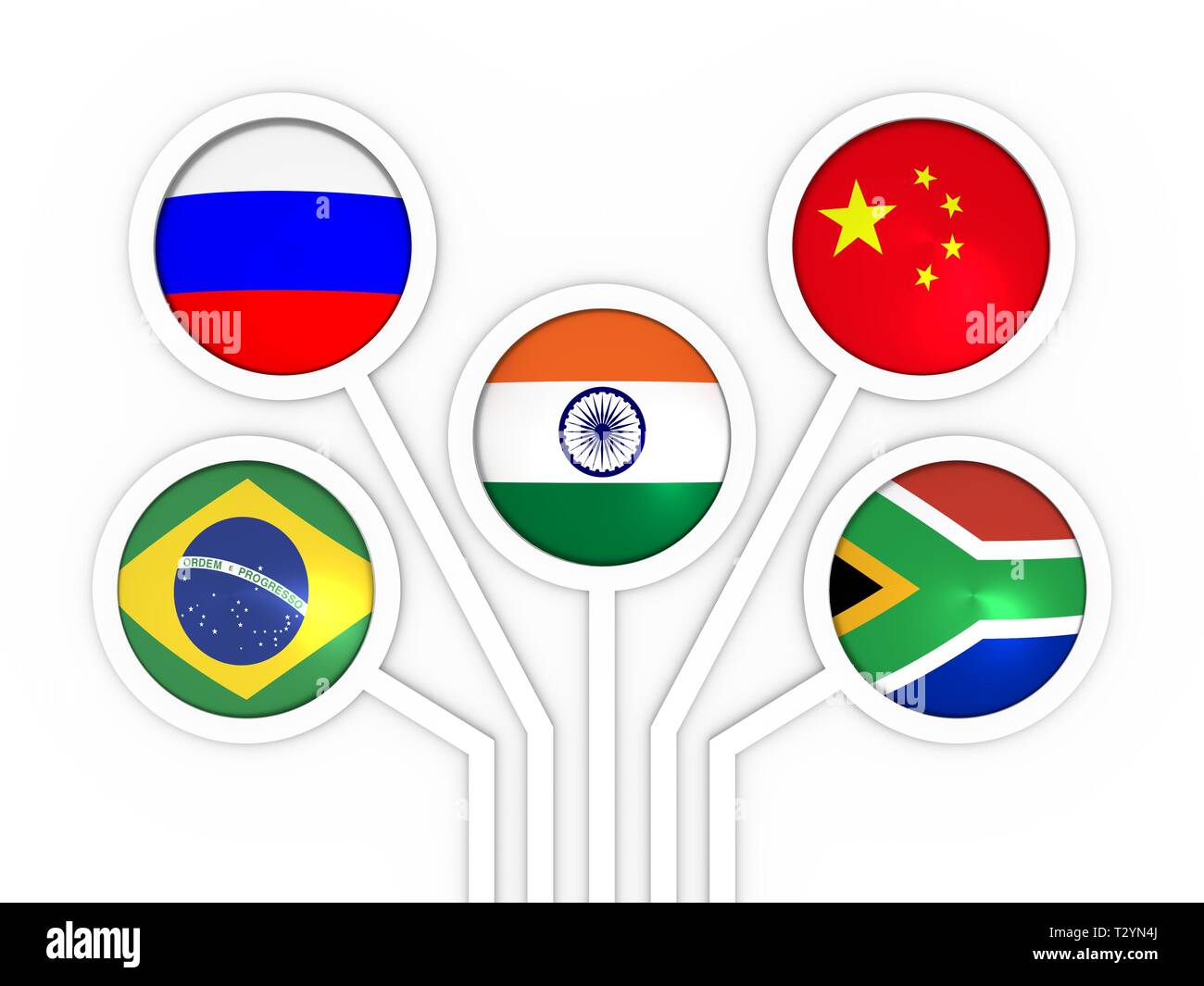 Emerging market flags Cut Out Stock Images & Pictures - Alamy