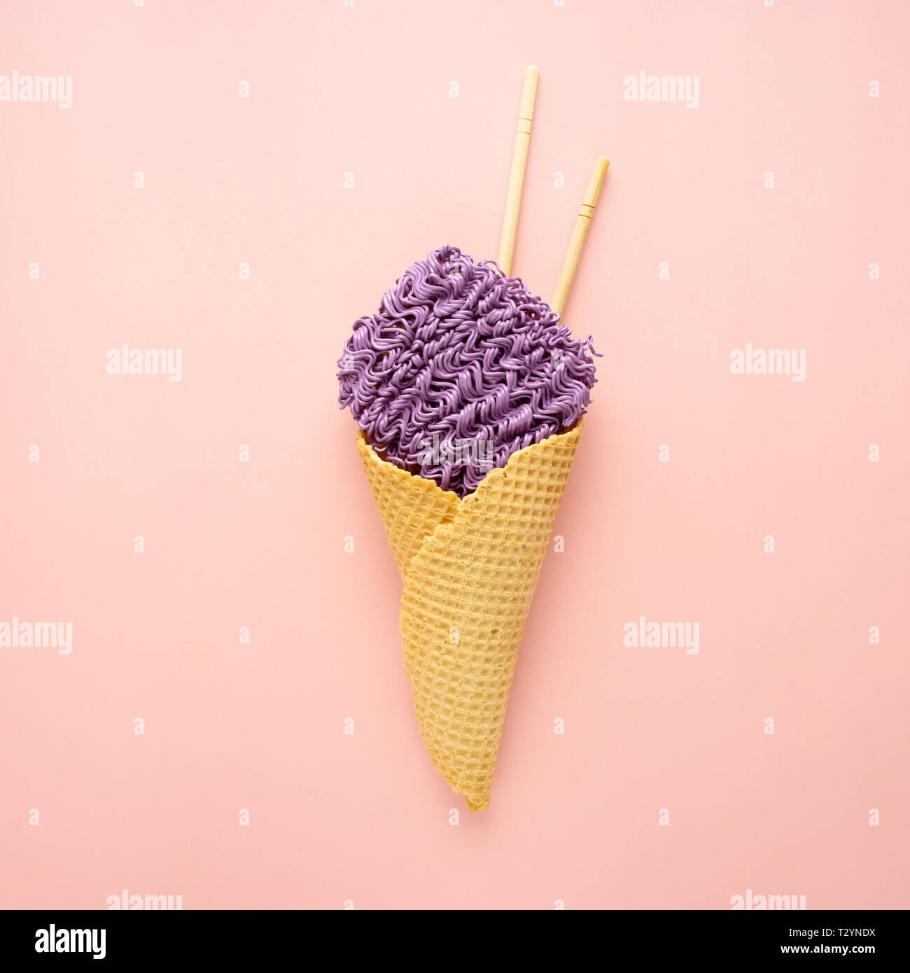 Creative food diet healthy eating concept photo of tasty painted ramen ...