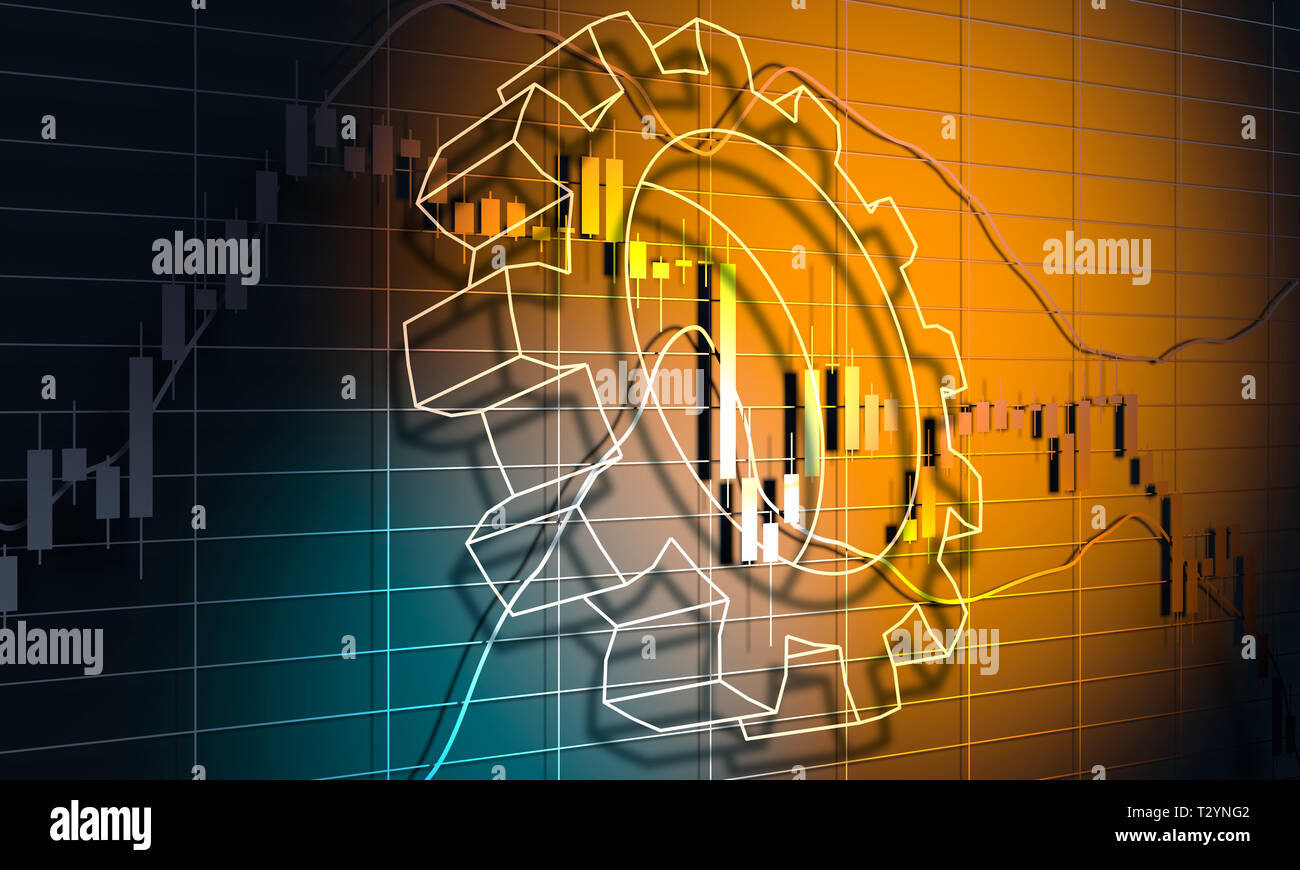 Forex candlestick pattern. Trading chart concept. Financial market ...