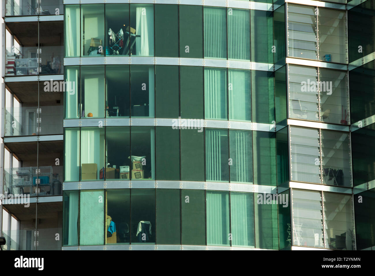 Sheffield, UK: Oct 21 2016: Urban lifestyle background pattern : close ...