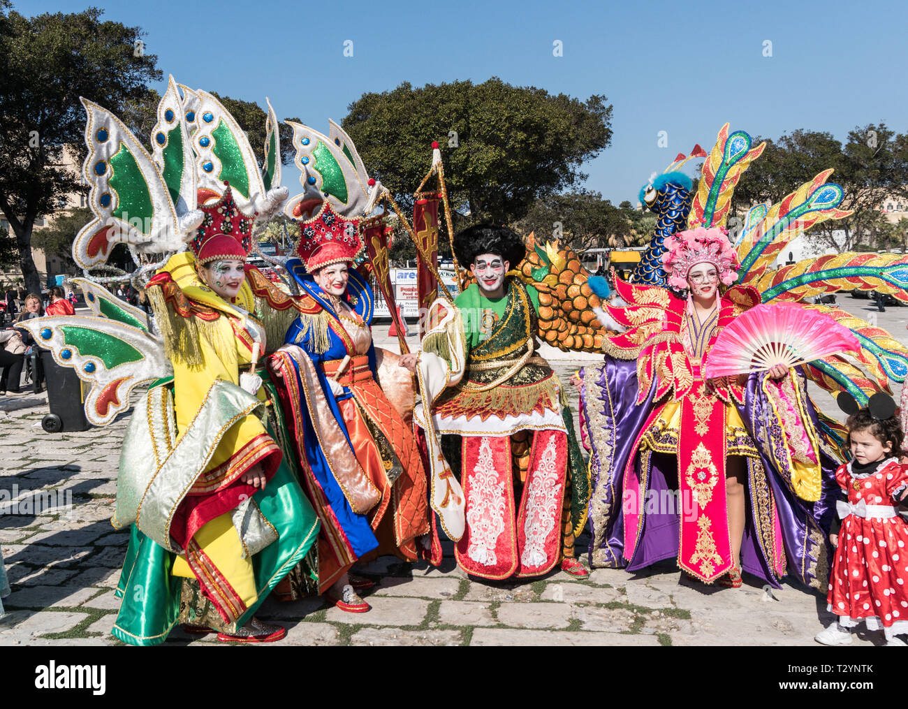 Dancers in Emperor's Clothes (Malta 2019 Stock Photo - Alamy